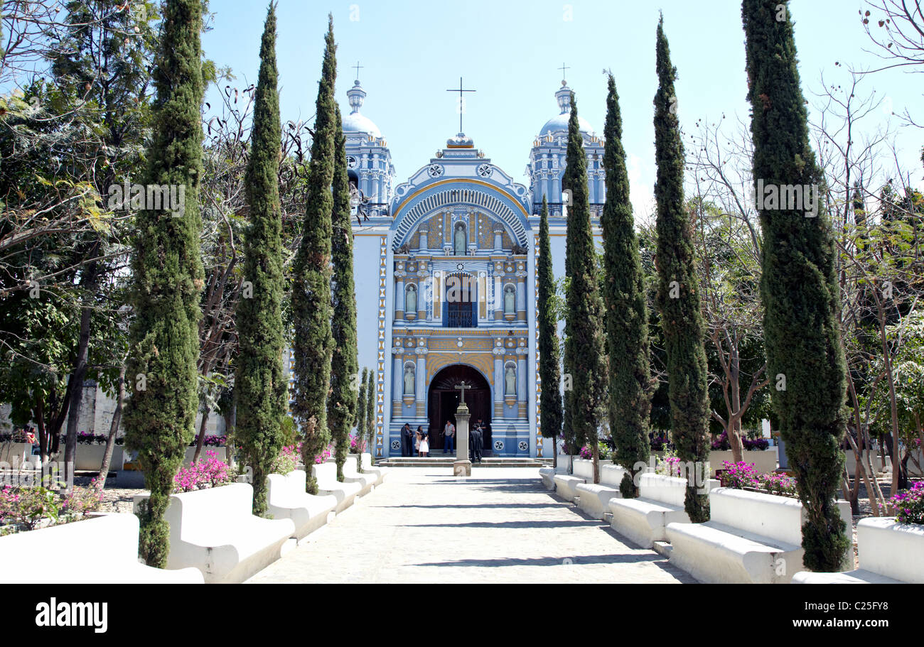 Templo De Santo Domingo Cathedral Ocotlan Oaxaca Mexico Stock Photo - Alamy