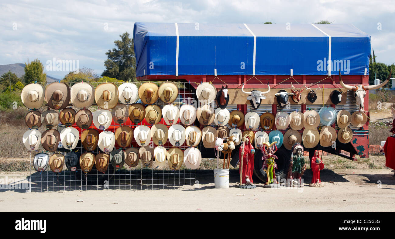 Traditional Cowboy Hat Stand Mexico Stock Photo - Alamy