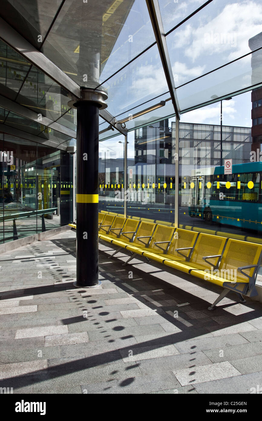 Buses and Bus Station Terminus Merseytravel Bus Station in Liverpool ...