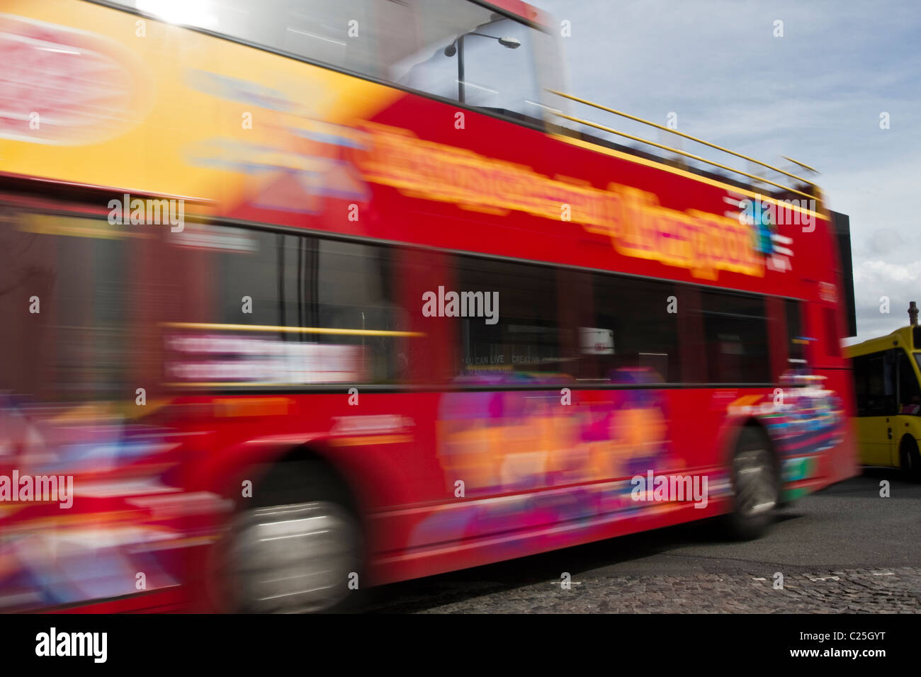 Hop-on hop-off open-top double-decker bus Red Sightseeing Buses on ...