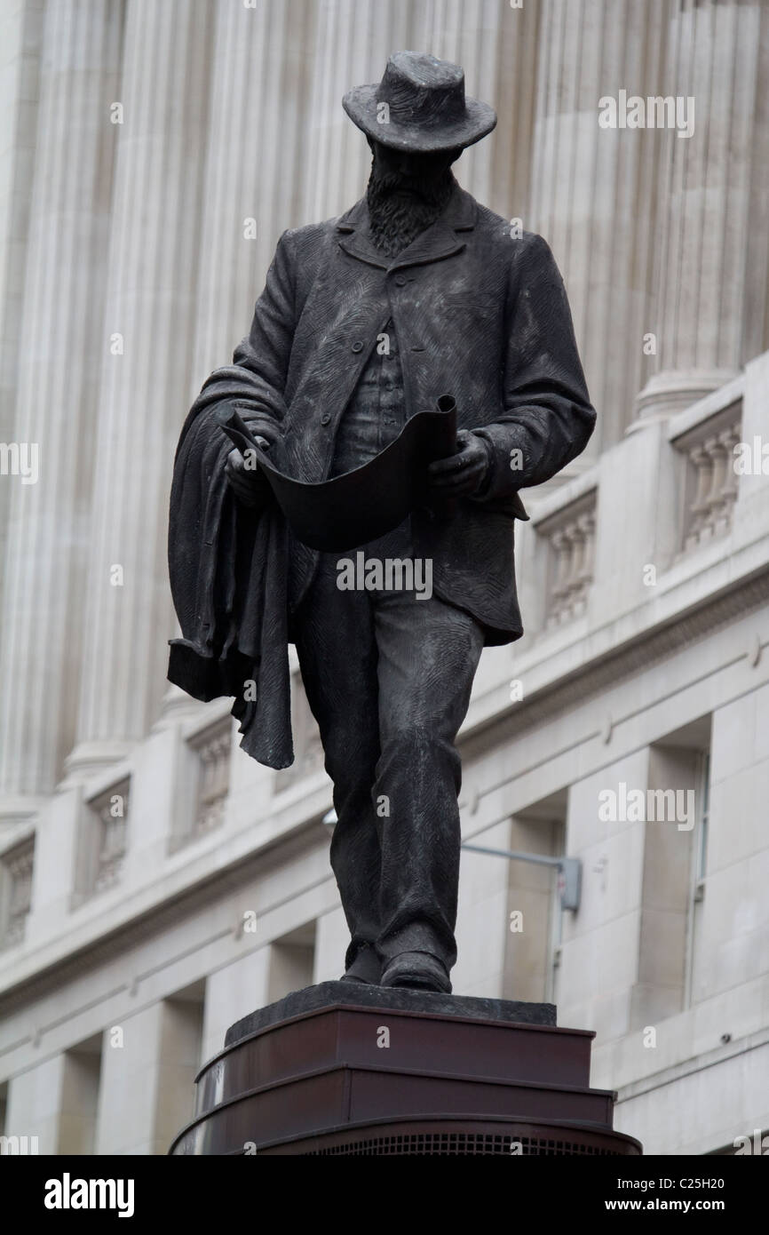 Bronze statue of James Henry Greathead, by James Butler, near the Royal ...