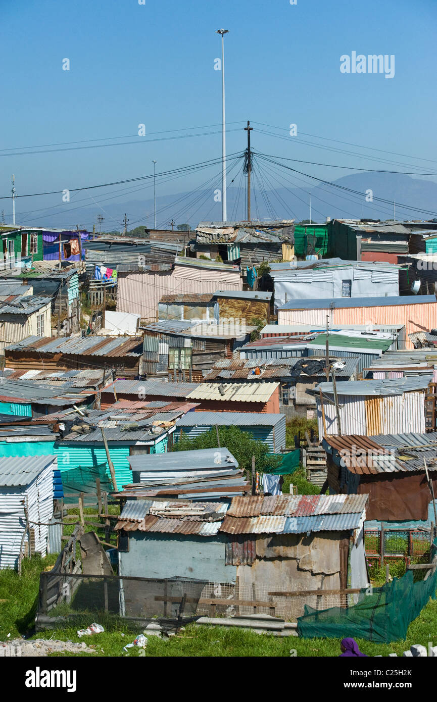 View of Khayelitsha township in Cape Town South Africa Stock Photo - Alamy