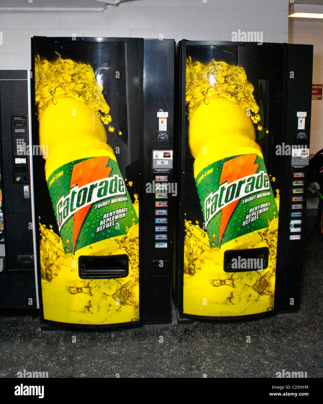 Pair of Gatorade vending machines. St Paul Minnesota MN USA Stock Photo ...