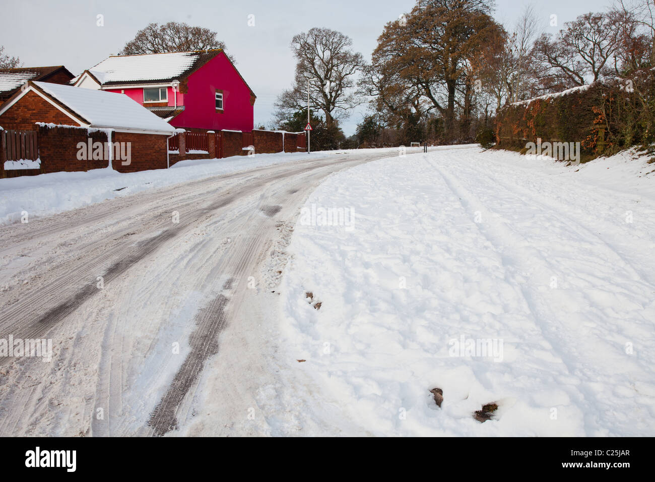Snow in winter Stock Photo - Alamy