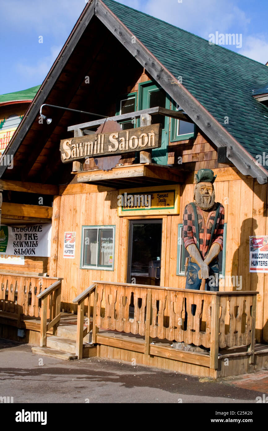 Paul Bunyan at Sawmill Saloon and Mooselips Java Joint in Seeley on ...