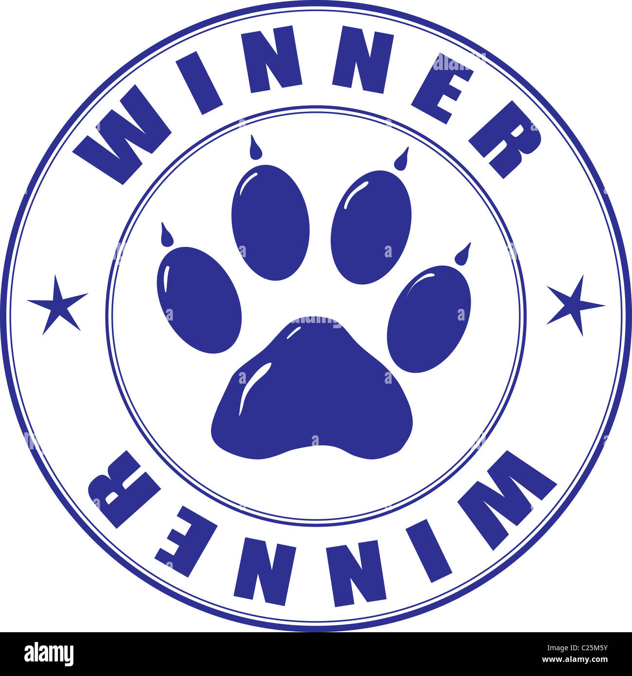 Dog print stamp hi-res stock photography and images - Alamy
