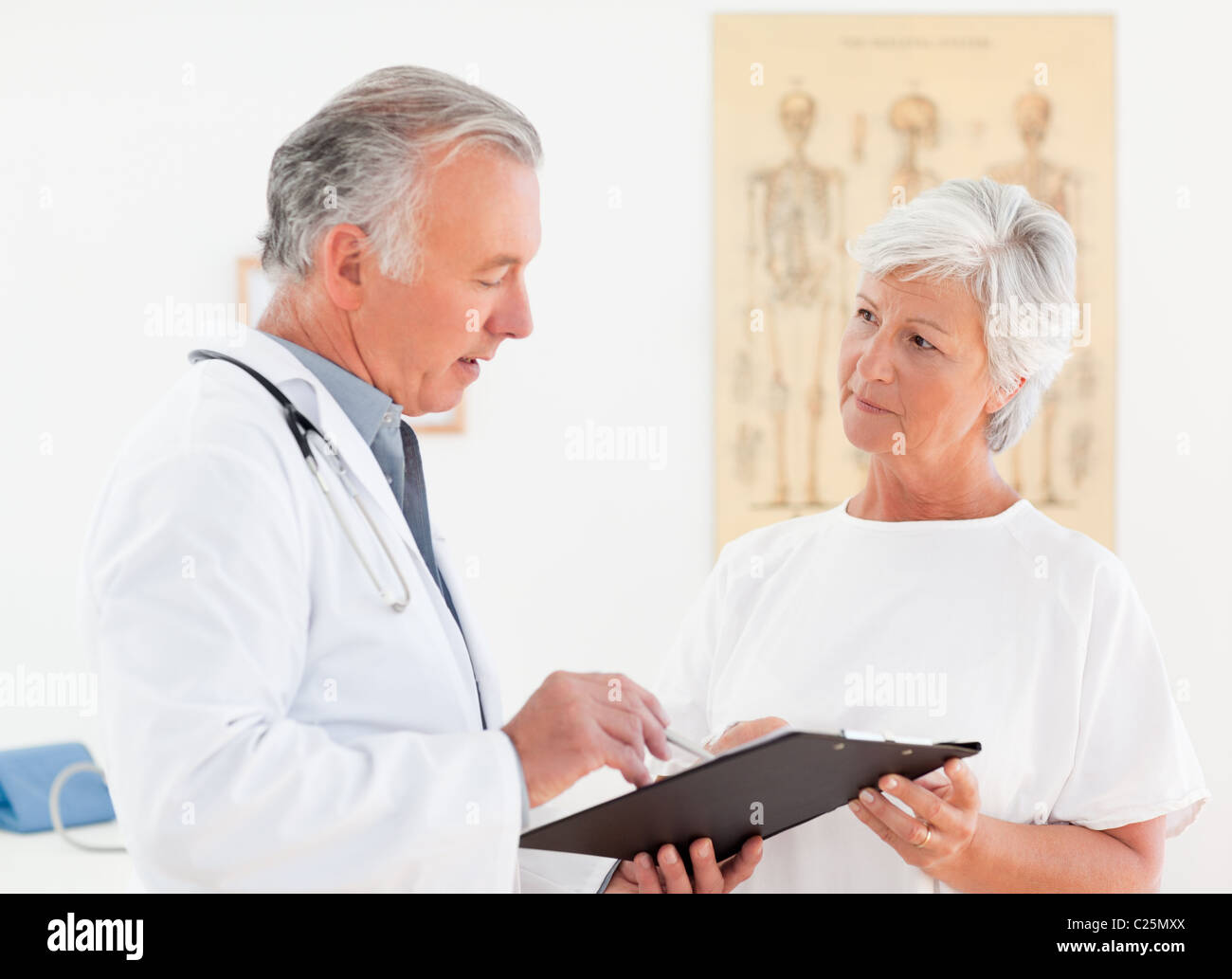 Sick man talking doctor hi-res stock photography and images - Alamy