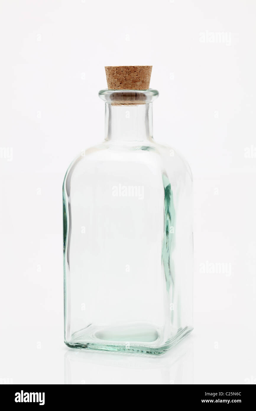 Glass bottle isolated on white background Stock Photo - Alamy