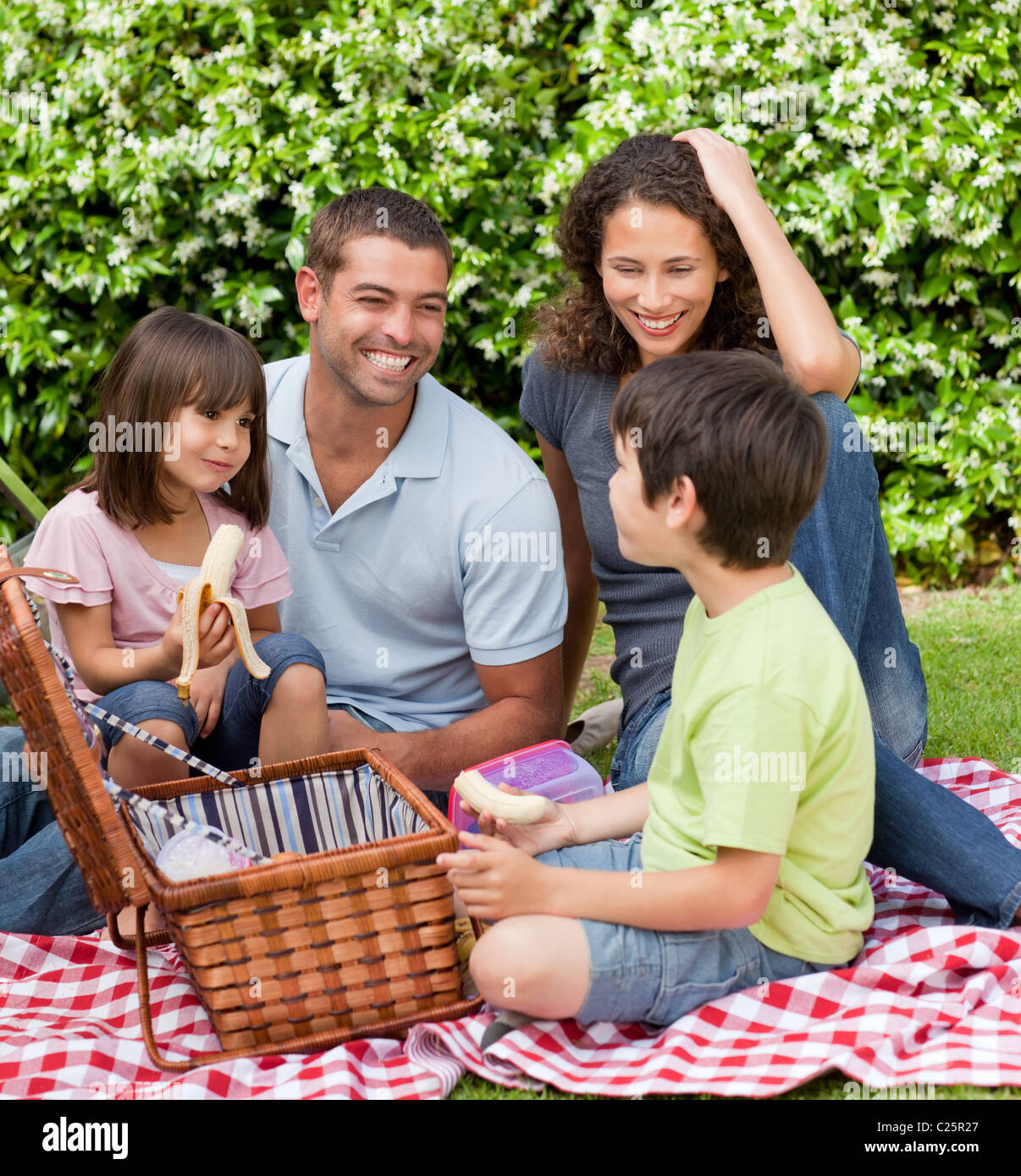 Family picnicking hi-res stock photography and images - Alamy