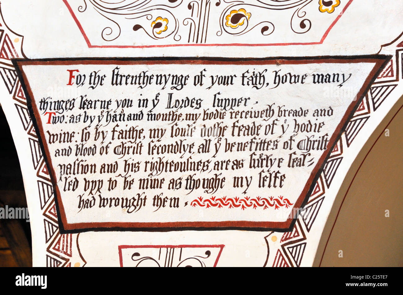 17th. Century inscription in Nave. Church of Saint Martin, Bowness-on ...