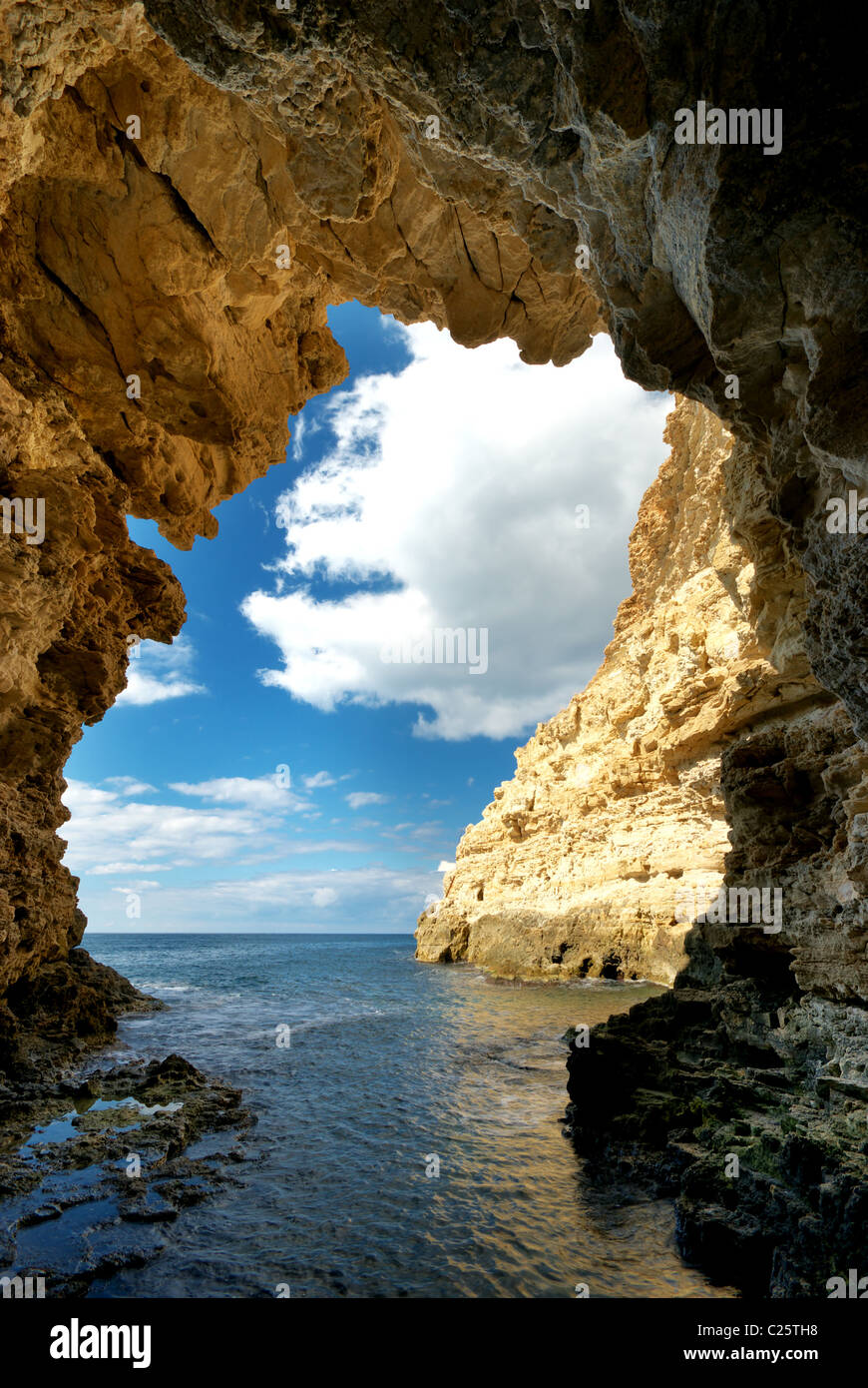 Inside of mainsail. Nature composition Stock Photo - Alamy
