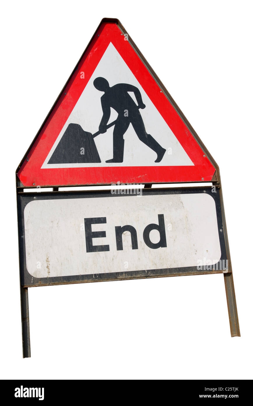 English roadworks Cut Out Stock Images & Pictures - Alamy