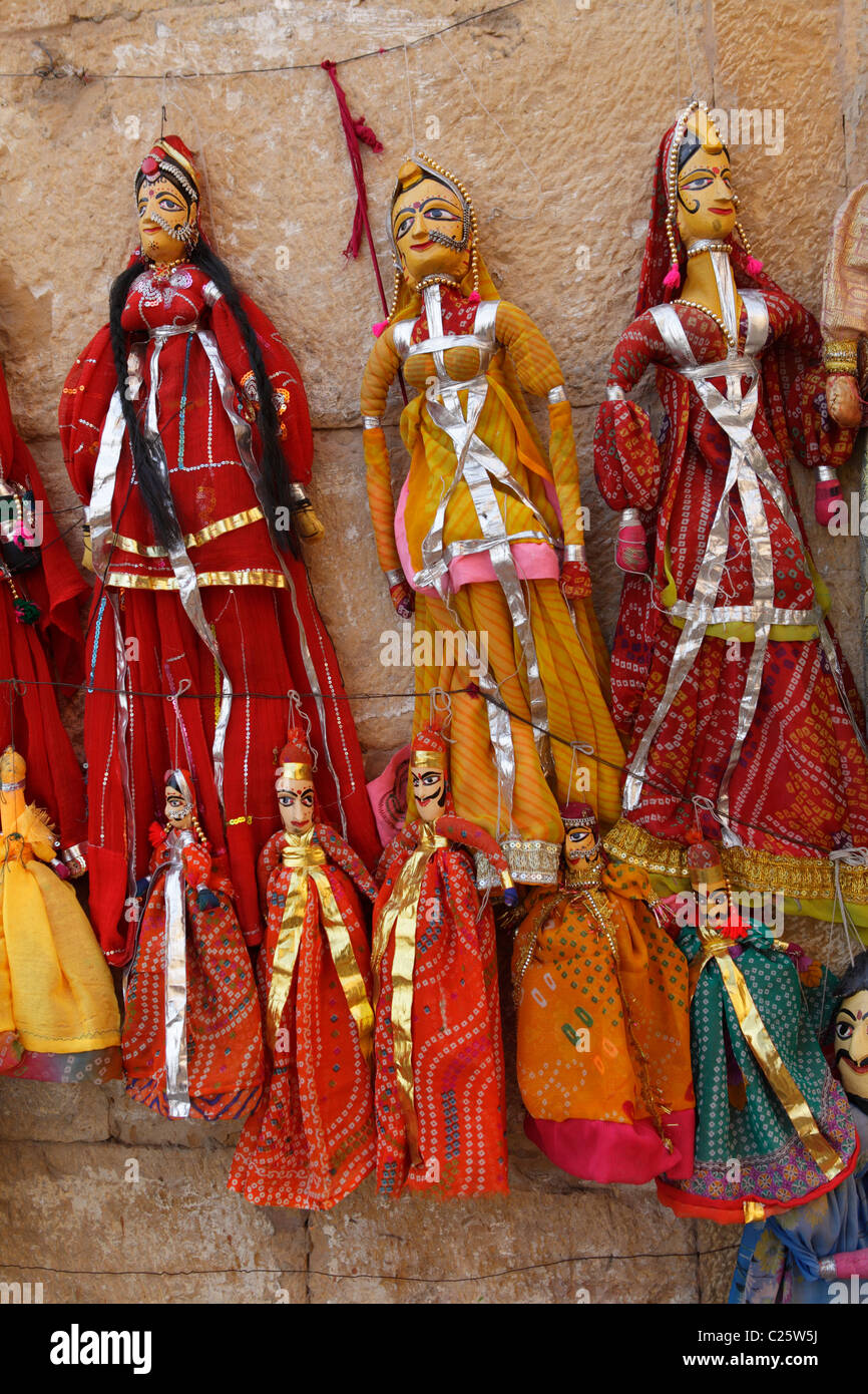 Traditional Rajasthan's puppets, Jaisalmer, India Stock Photo - Alamy