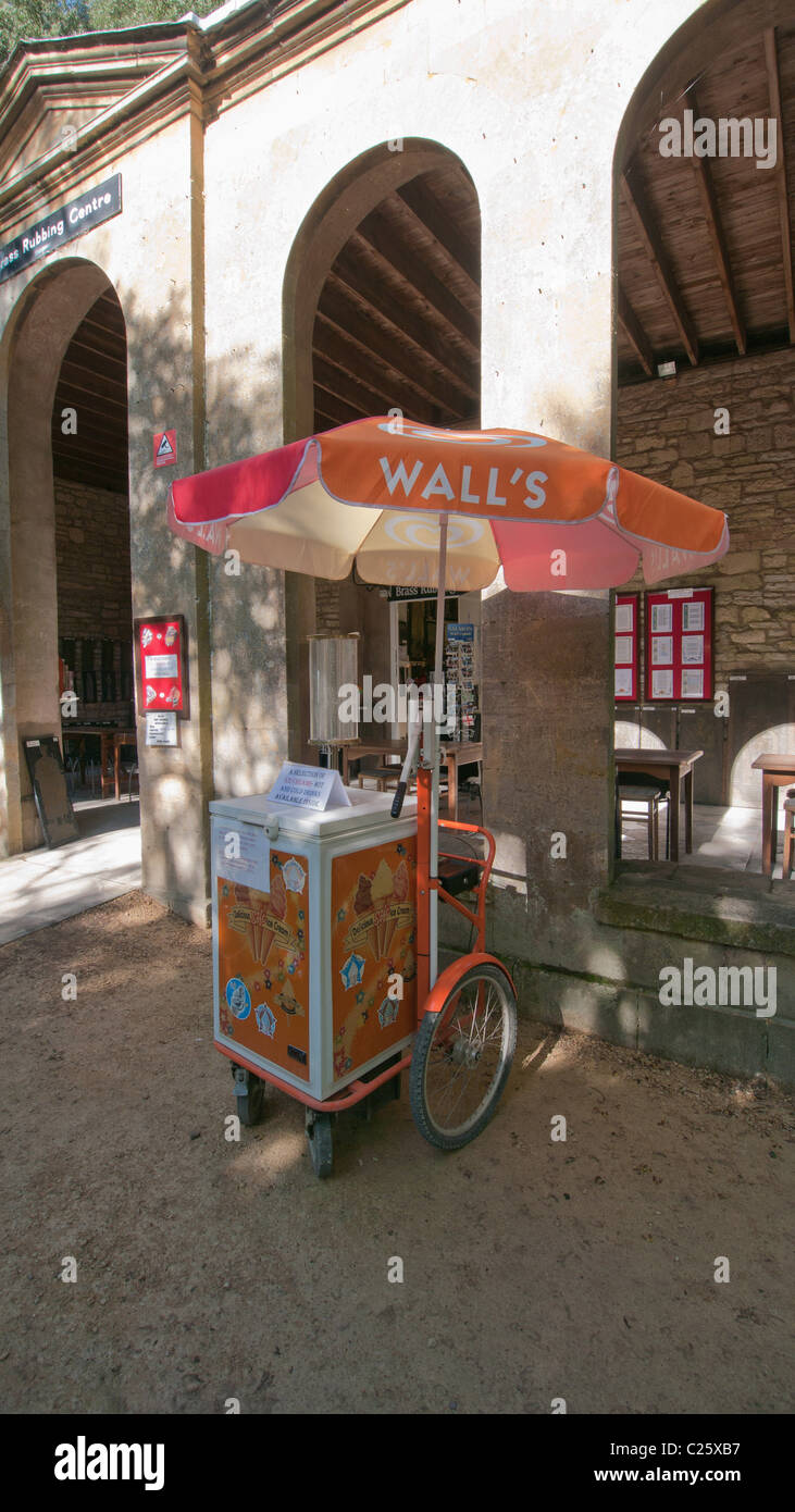 ice cream stand selling umbrella Stock Photo - Alamy