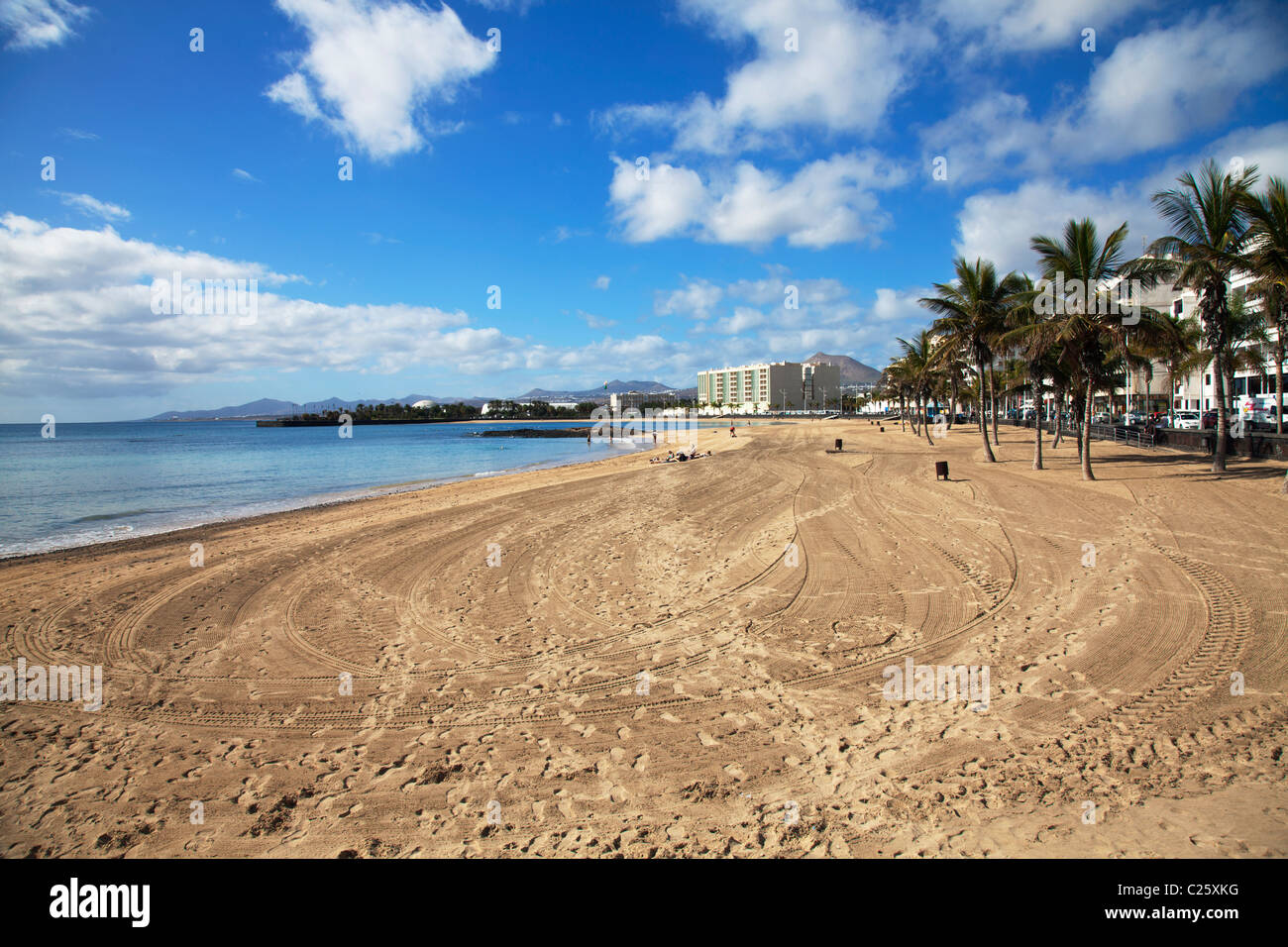 Empty town beach Stock Photo - Alamy