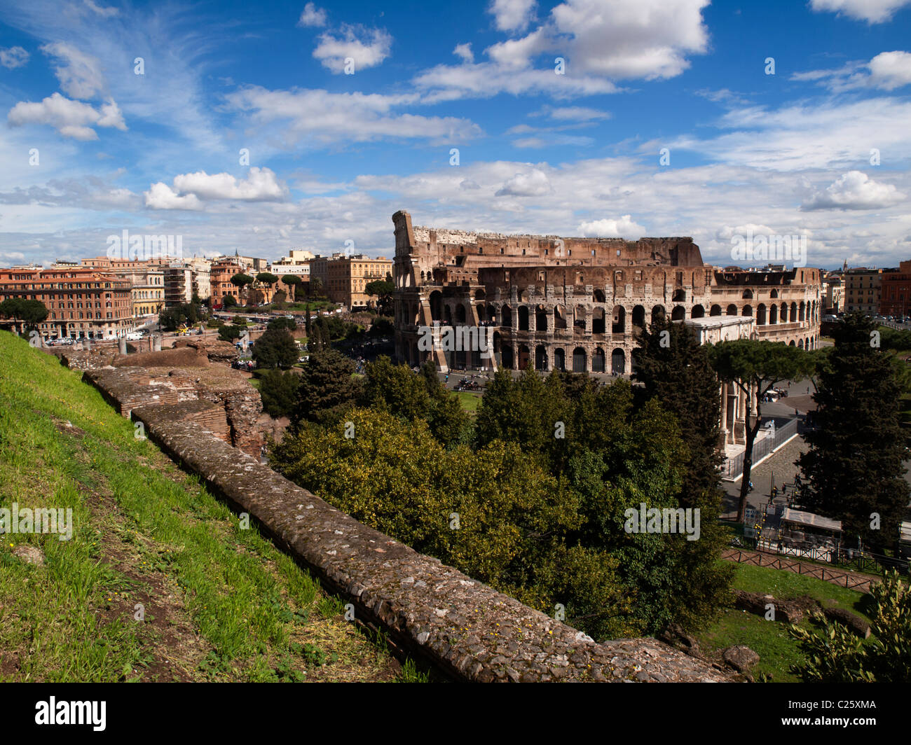 Colosseum coliseum colosseo palatine hill amphiteatre rome roma italy ...
