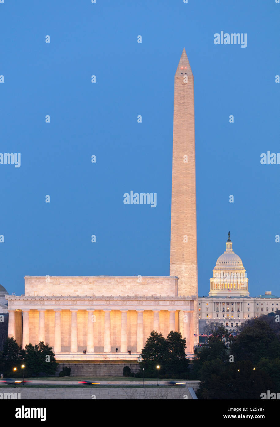 Washington monuments skyline High Resolution Stock Photography and ...
