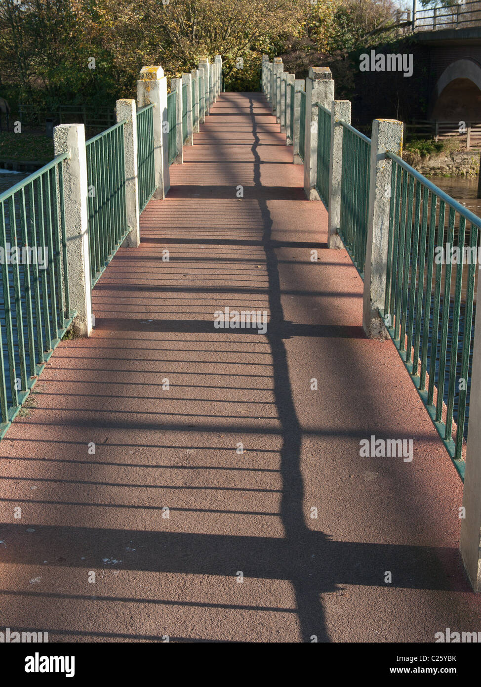 footbridge river avon stratford upon avon warwickshire england uk Stock ...