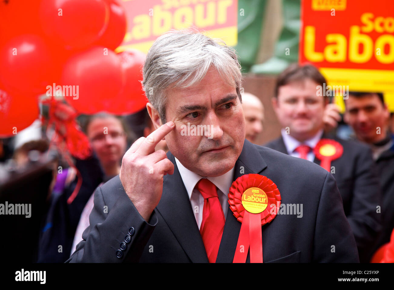 Iain Gray campaigns for Scottish Labour Stock Photo - Alamy