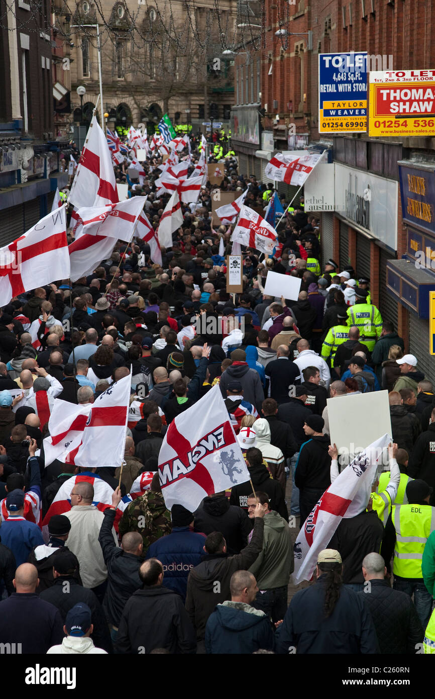 Blackburn edl protest hi-res stock photography and images - Alamy