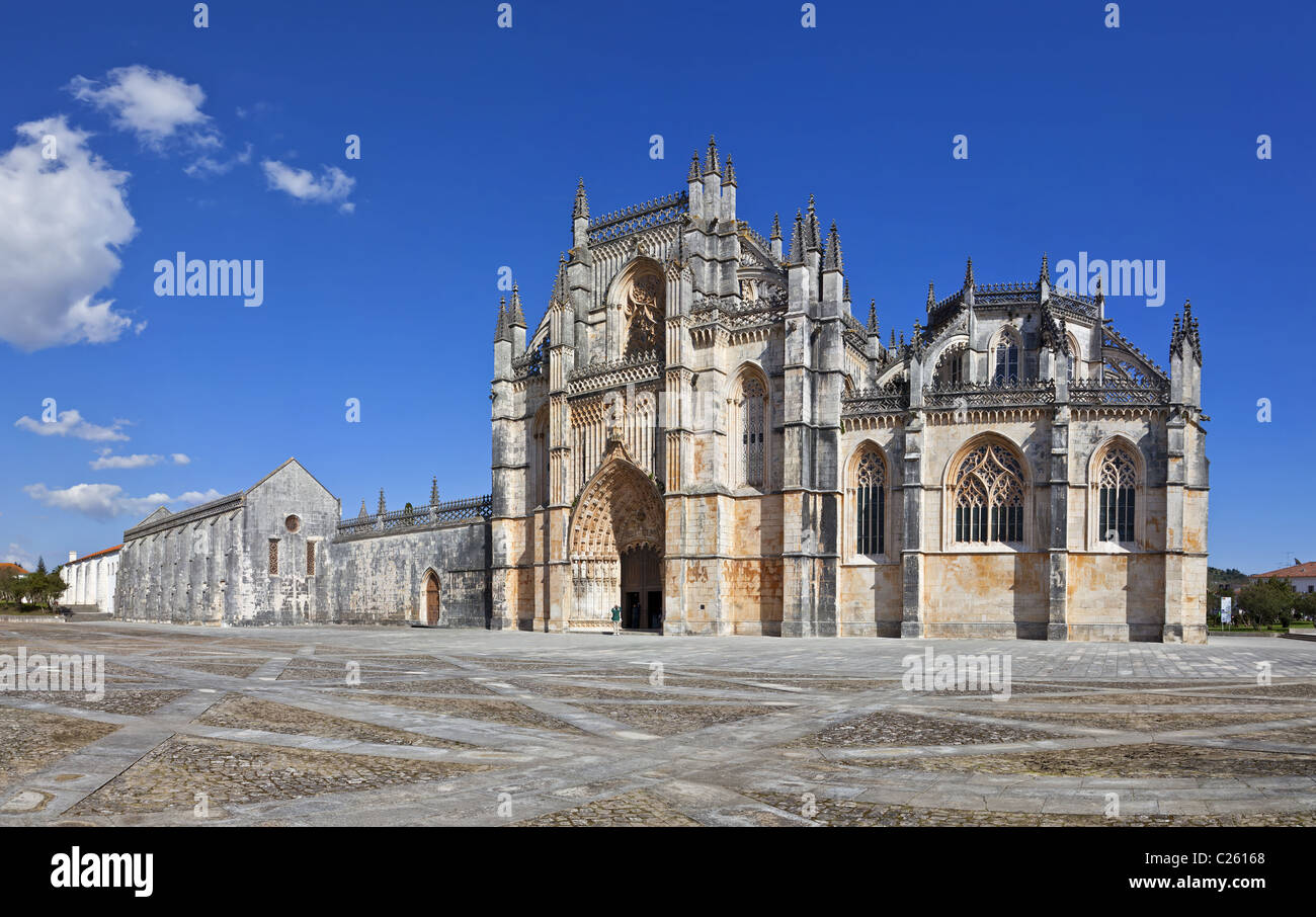 Batalha Monastery façade. Dominican Religious Order. Masterpiece of the ...