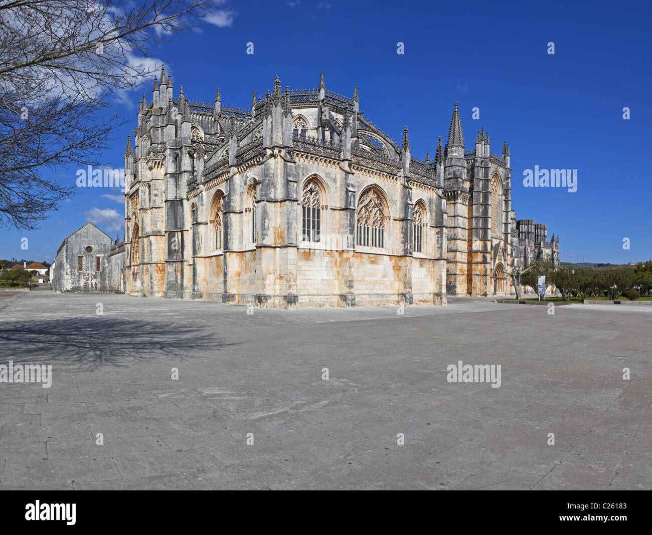 Batalha Monastery façade. Dominican Religious Order. Masterpiece of the ...