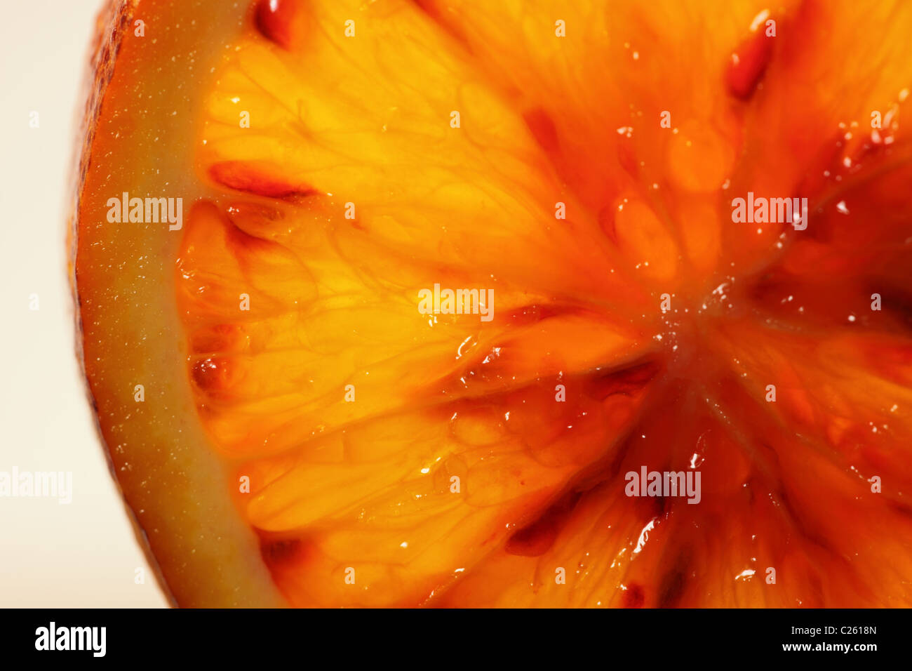 slice of orange, photographed in close-up Stock Photo - Alamy