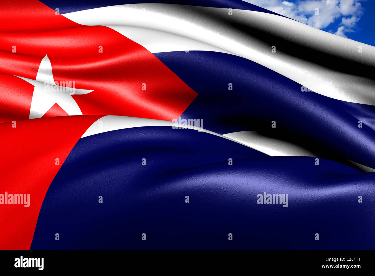 Flag of Cuba Stock Photo - Alamy