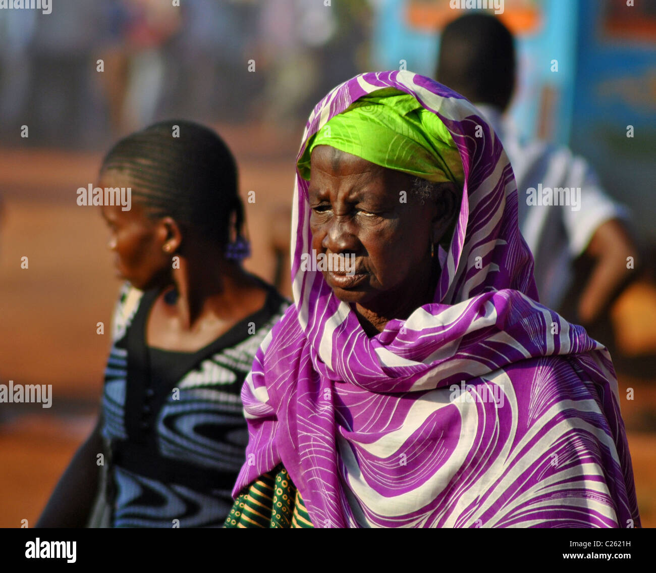 Colourful woman, Ivory Coast, West Africa Stock Photo - Alamy