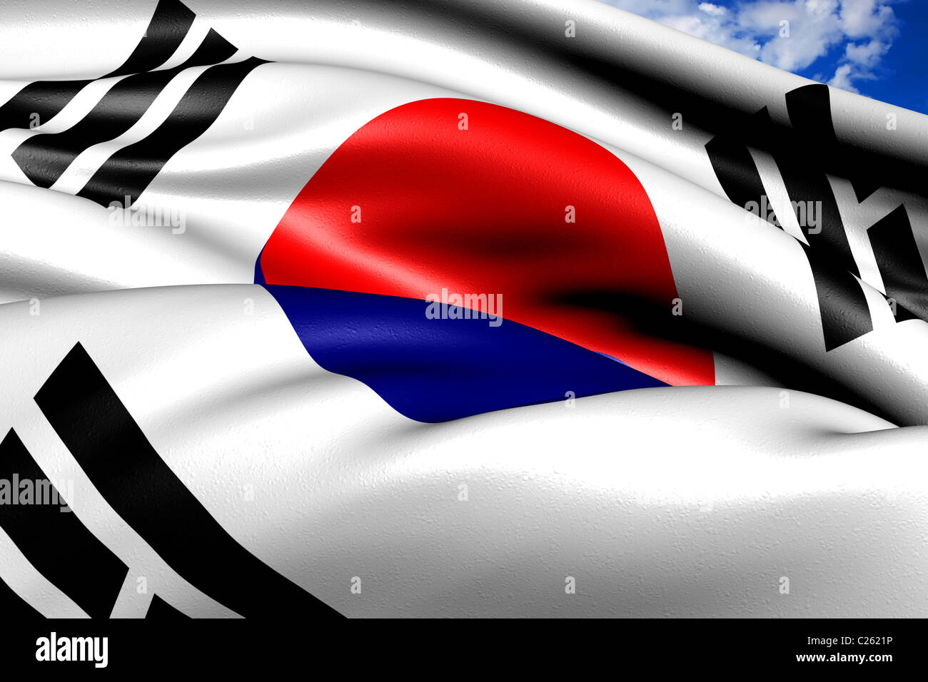 Flag of Korea Stock Photo - Alamy