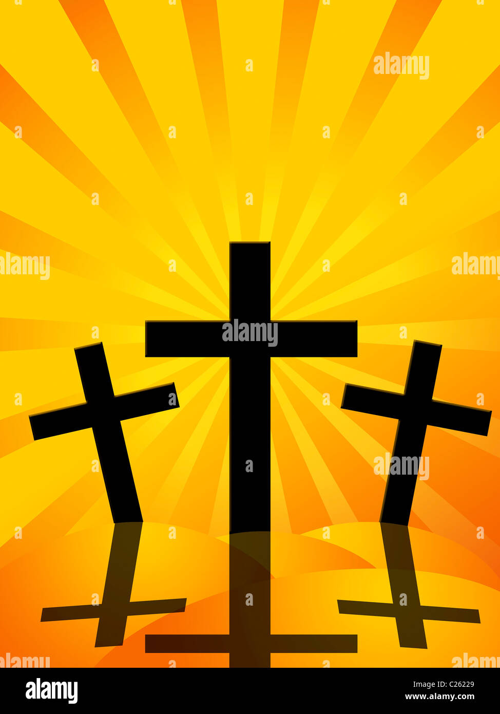 Easter resurrection three crosses hi-res stock photography and images ...