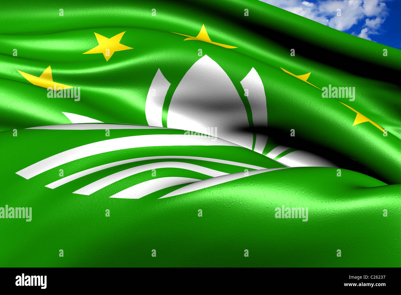 Flag of Macau Stock Photo - Alamy