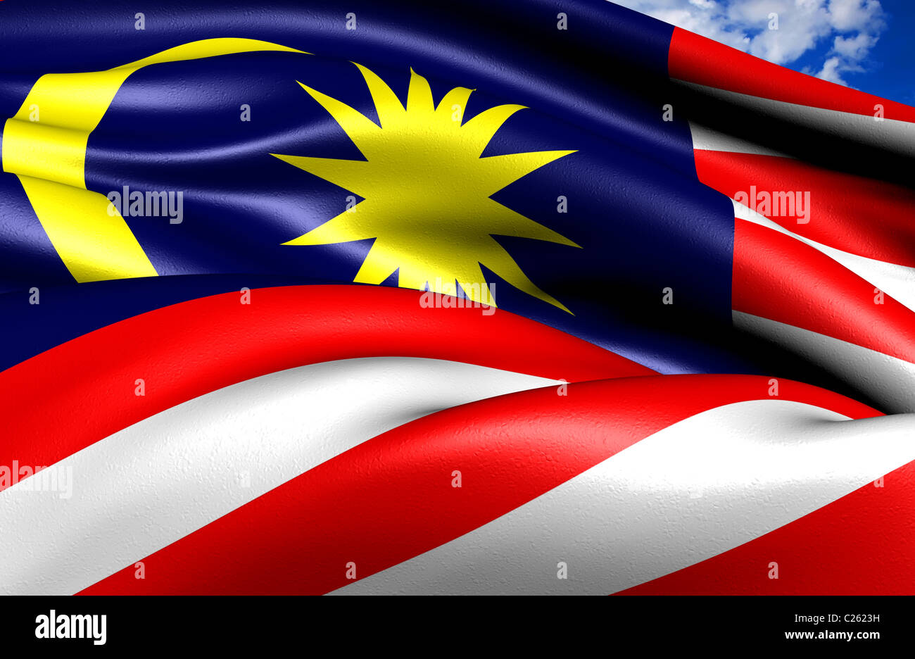 Flag of Malaysia Stock Photo - Alamy