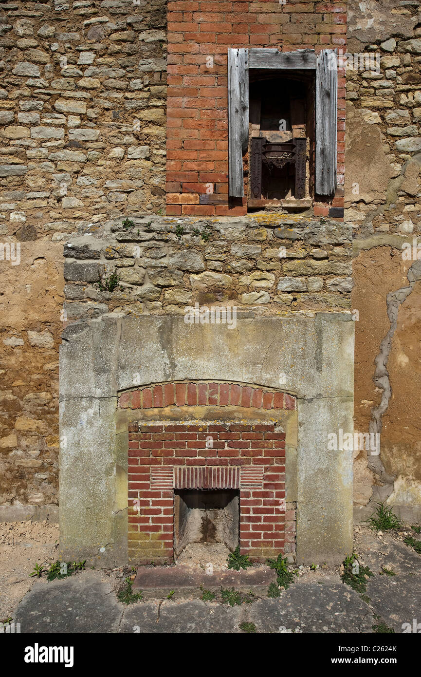 A building in the abandoned village of Tyneham, Dorset, England, UK ...
