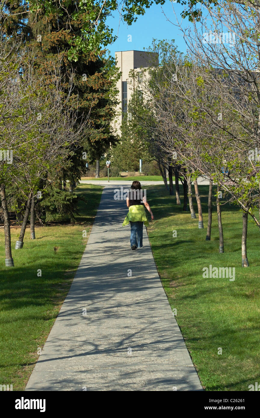 young woman on campus Stock Photo - Alamy