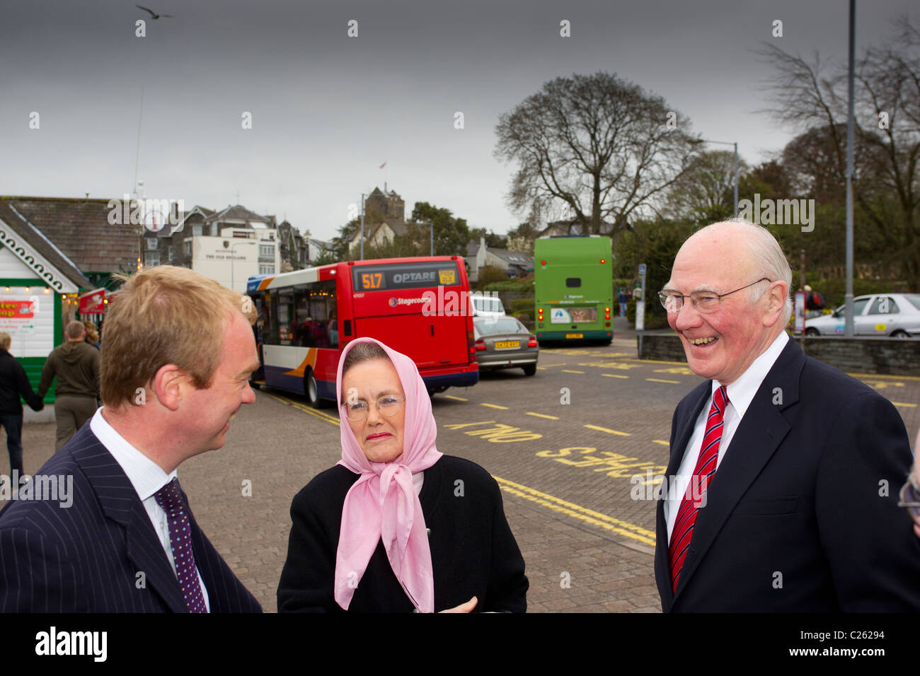 Sir Menzies (Ming) Campbell & wife Elspeth showing support for Liberal ...