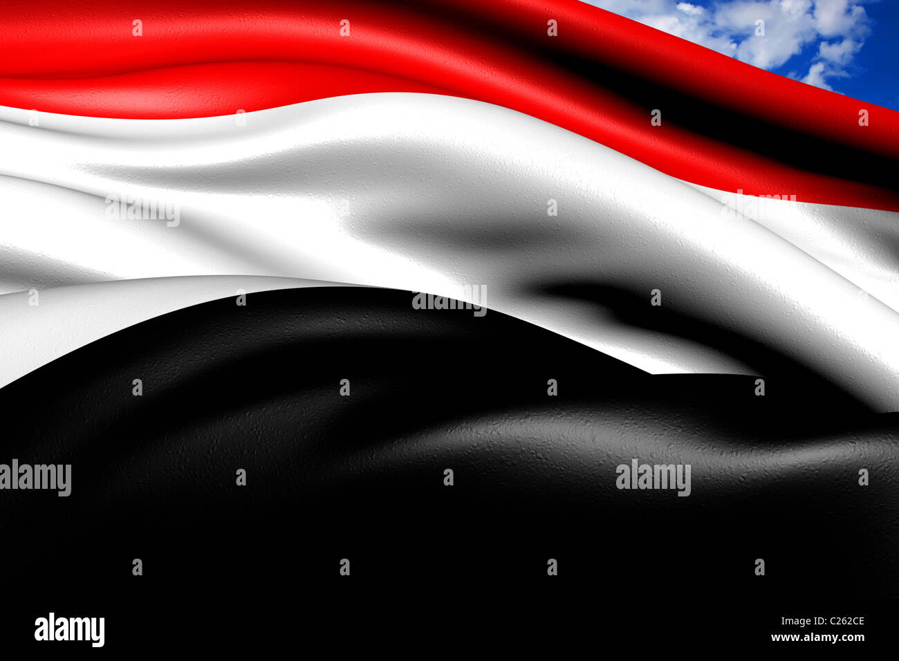 Yemen flag illustration hi-res stock photography and images - Alamy