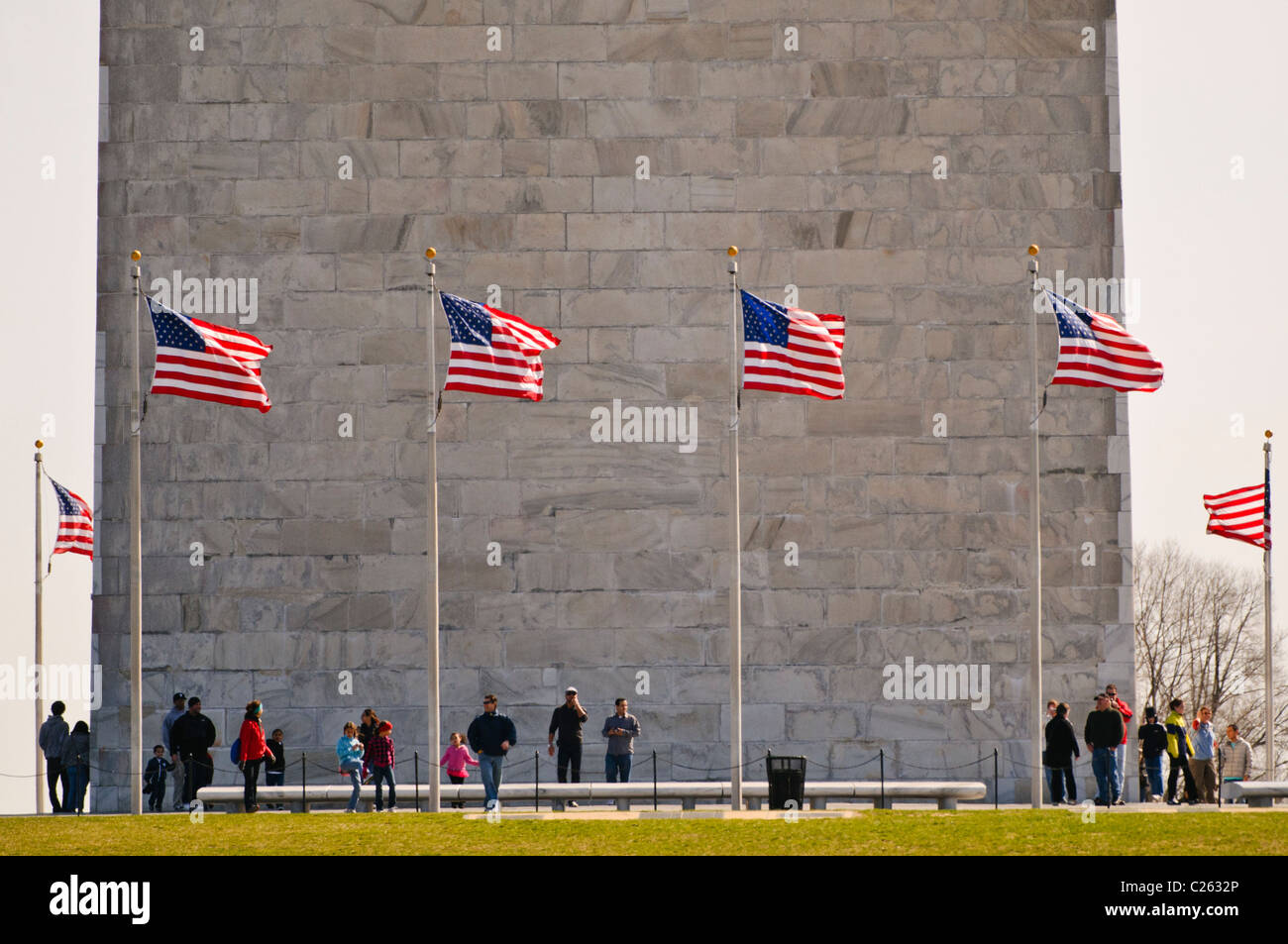 Washington dc flags displayed hi-res stock photography and images - Alamy