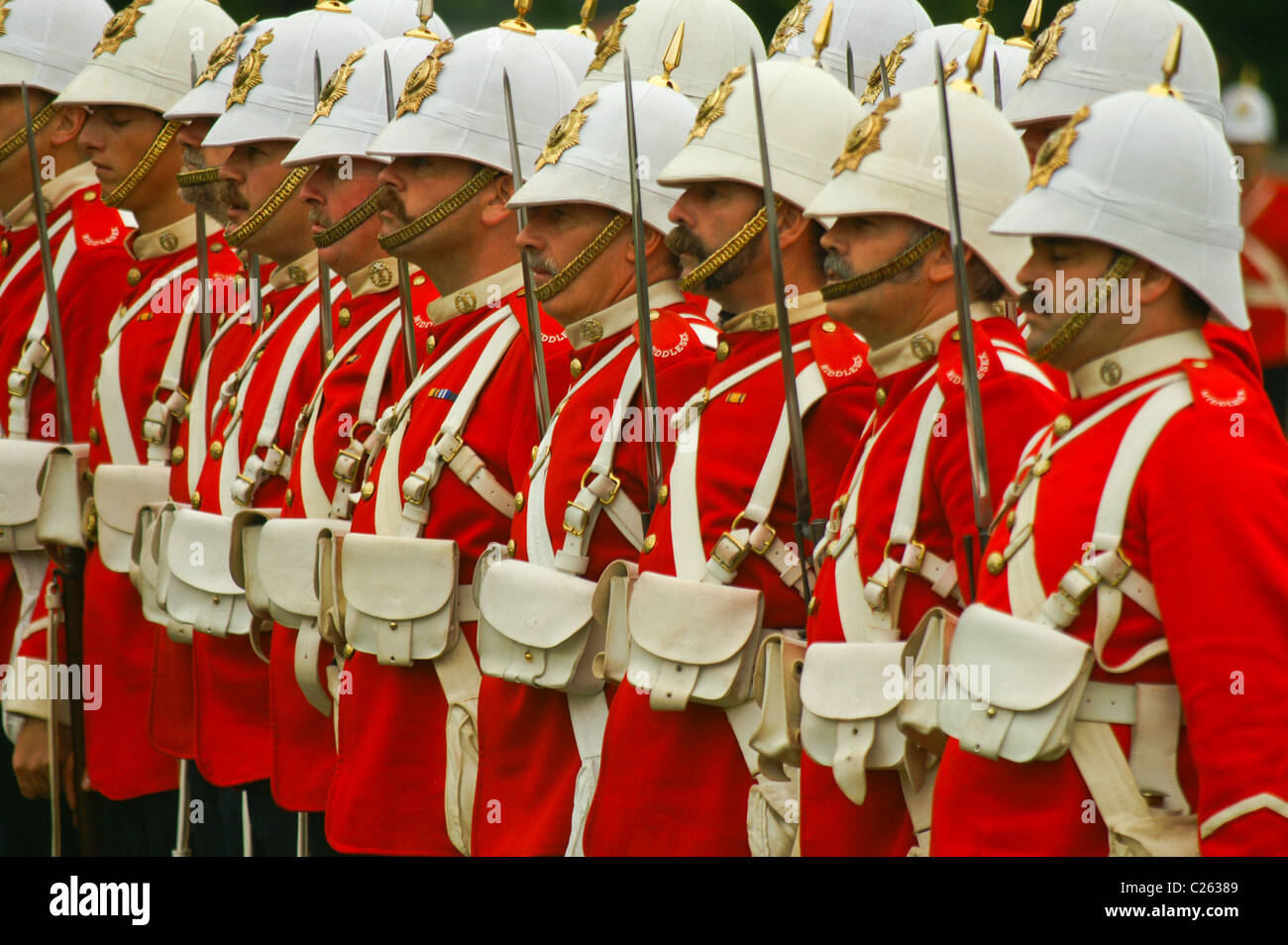 Members of the British reenactment group "The Die Hards" during 2006 ...