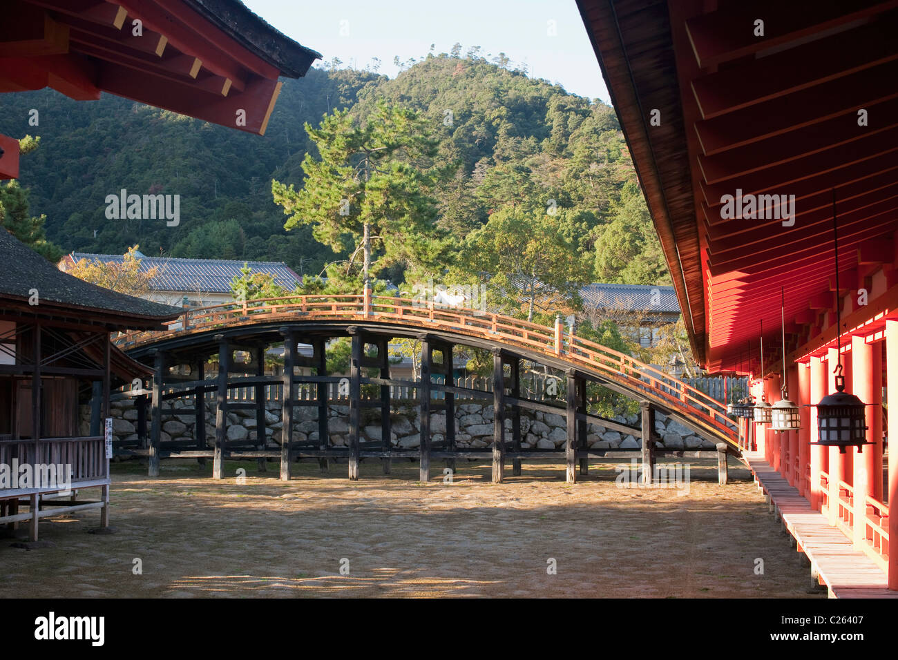 Sori-bashi (Arched Bridge) at Itsukushima Jinja (shrine), Miyajima ...