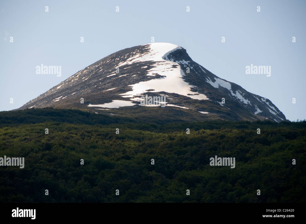 Condor Mountain, Tierra del Fuego National Park, Argentina Stock Photo ...