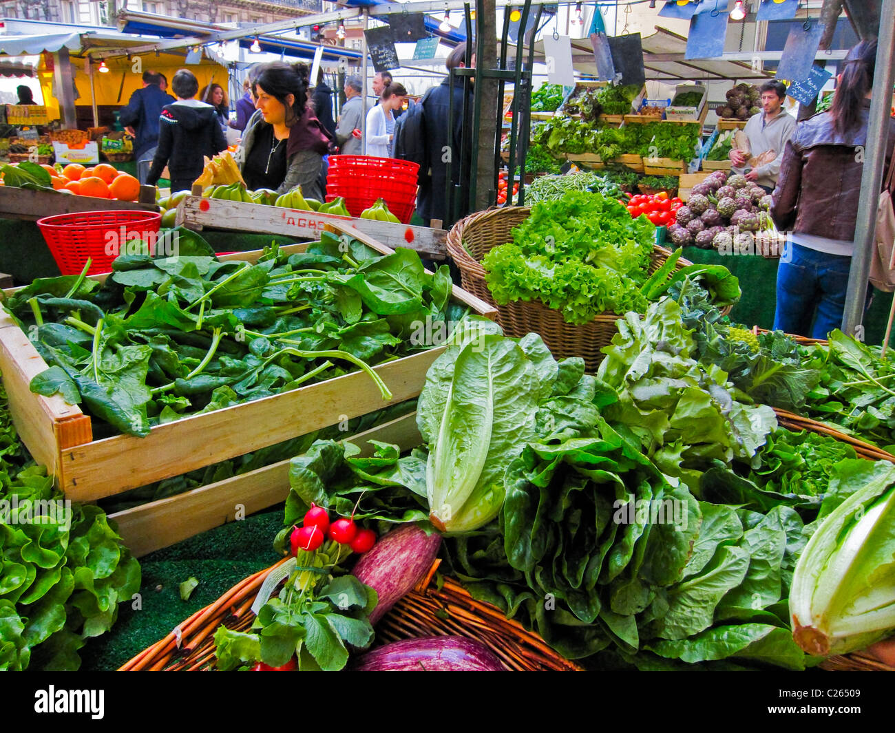 Paris, France, Shopping in Organic Food, Farmer's Market, food prices ...