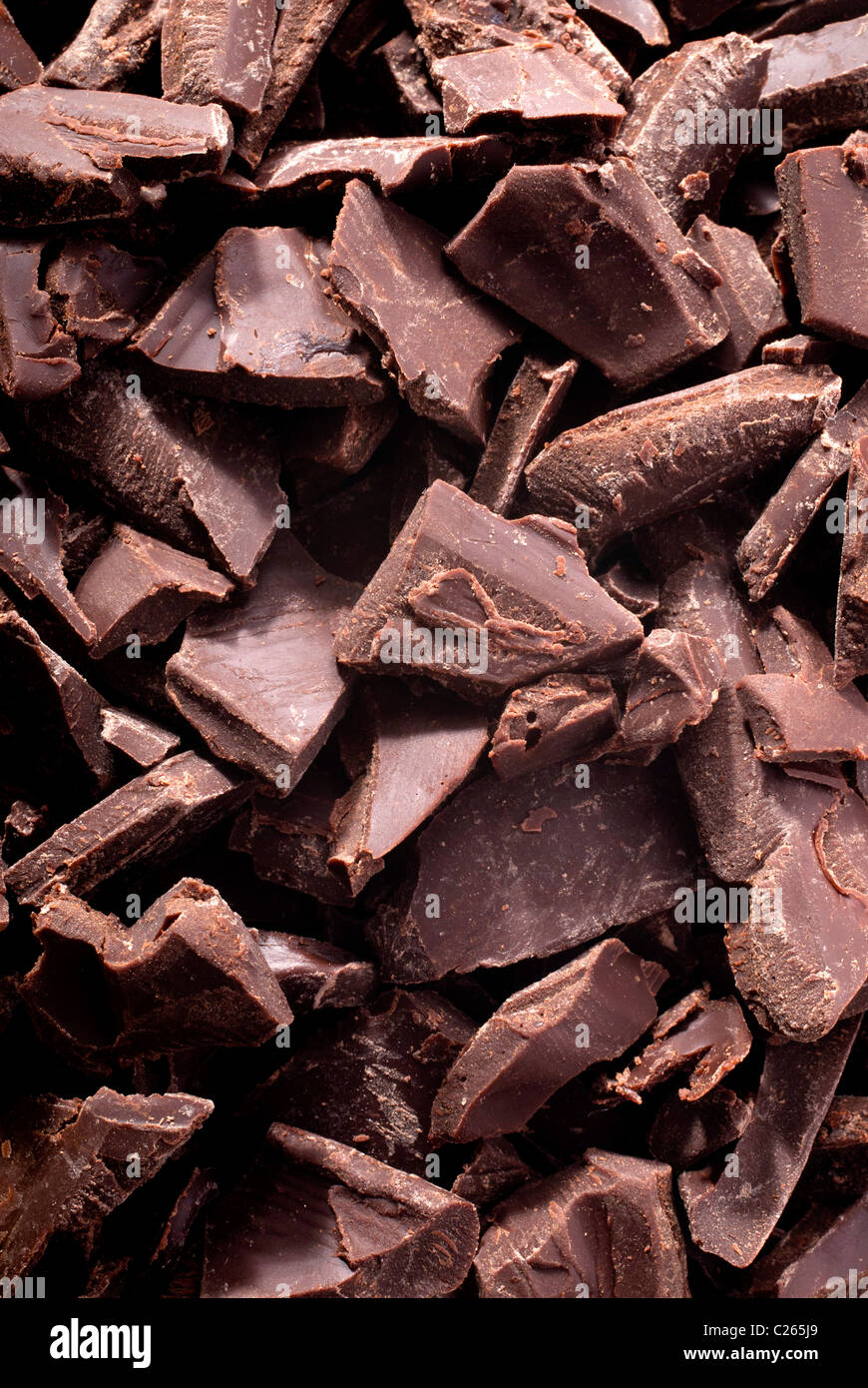 chocolate chunks and peaces Stock Photo - Alamy