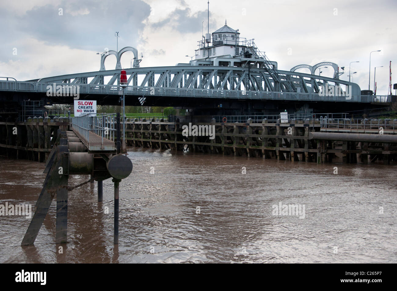 Sutton Bridge Swing Bridge Lincolnshire High Resolution Stock ...