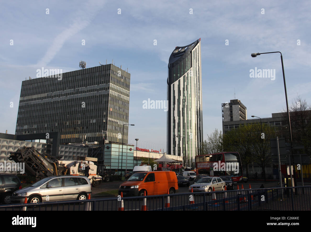 Strata skyscraper Elephant and Castle shopping Centre London England ...