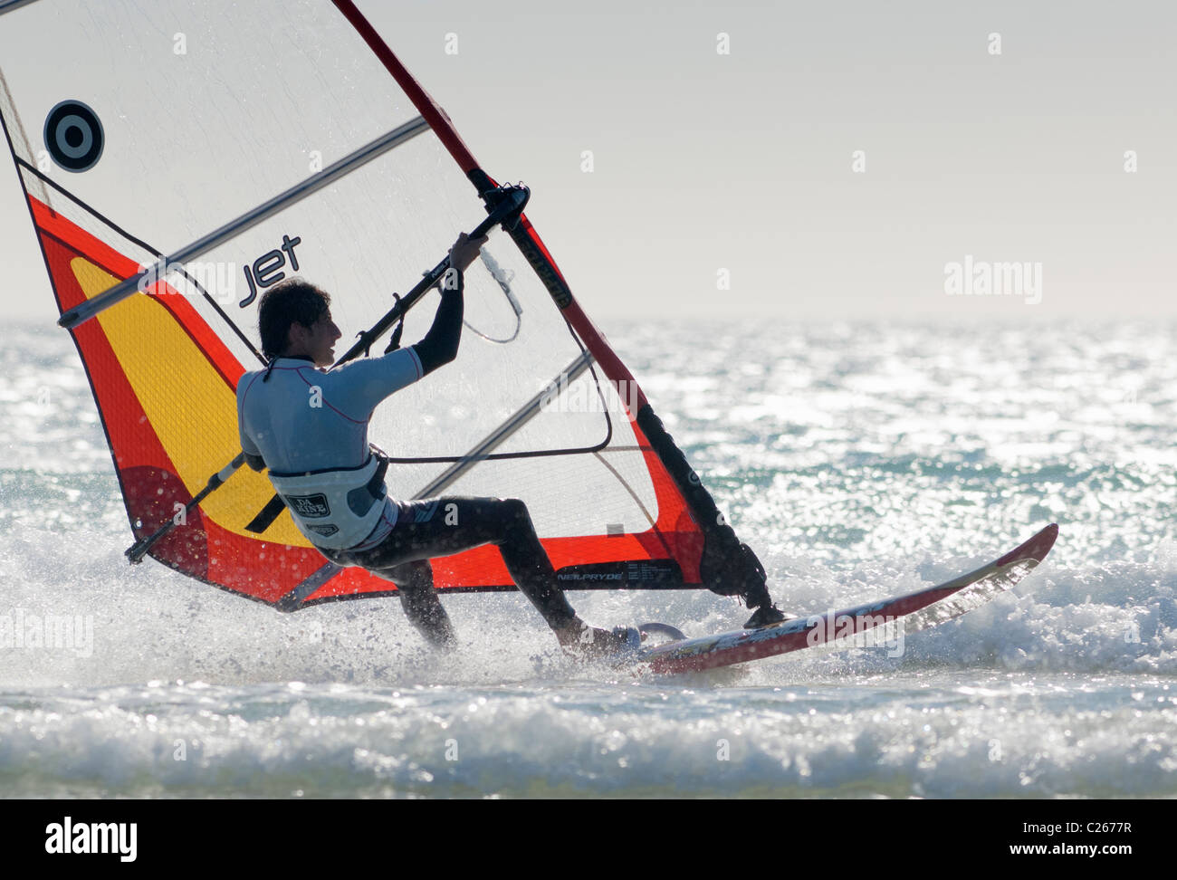 Windsurfing man hi-res stock photography and images - Alamy