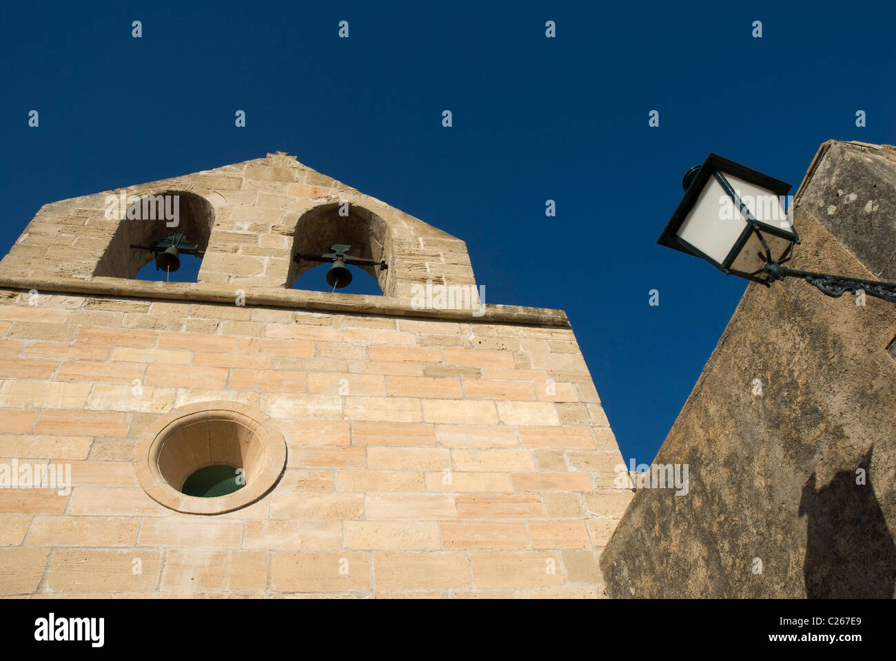 Chapel, fortress Castell de Capdepera, Capdepera, Majorca, Spain Stock ...