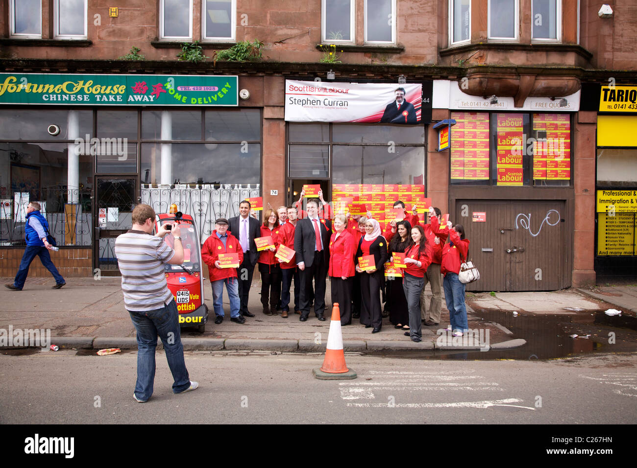 Labour Campaign in Scottish Election Stock Photo - Alamy