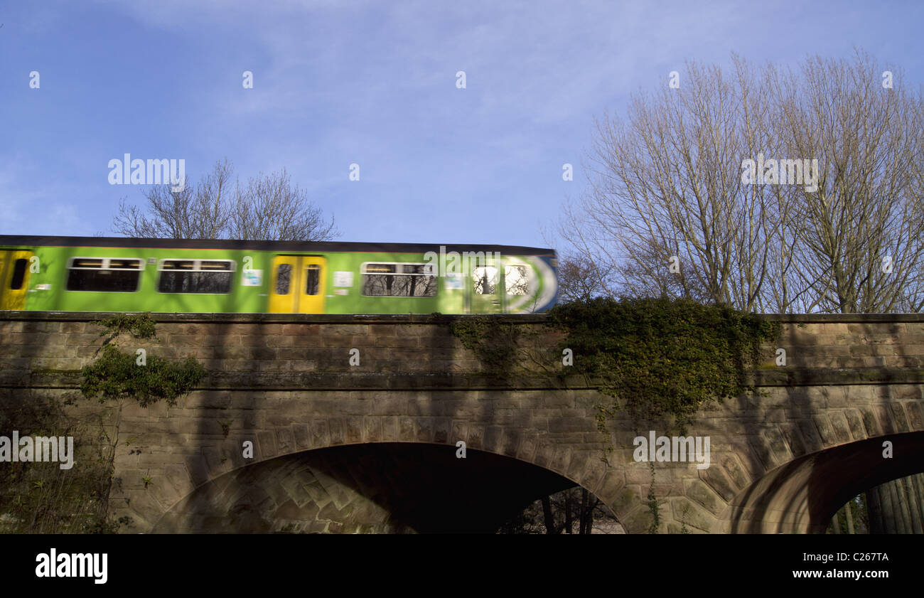 railway line rural country train passenger commuter Stock Photo - Alamy