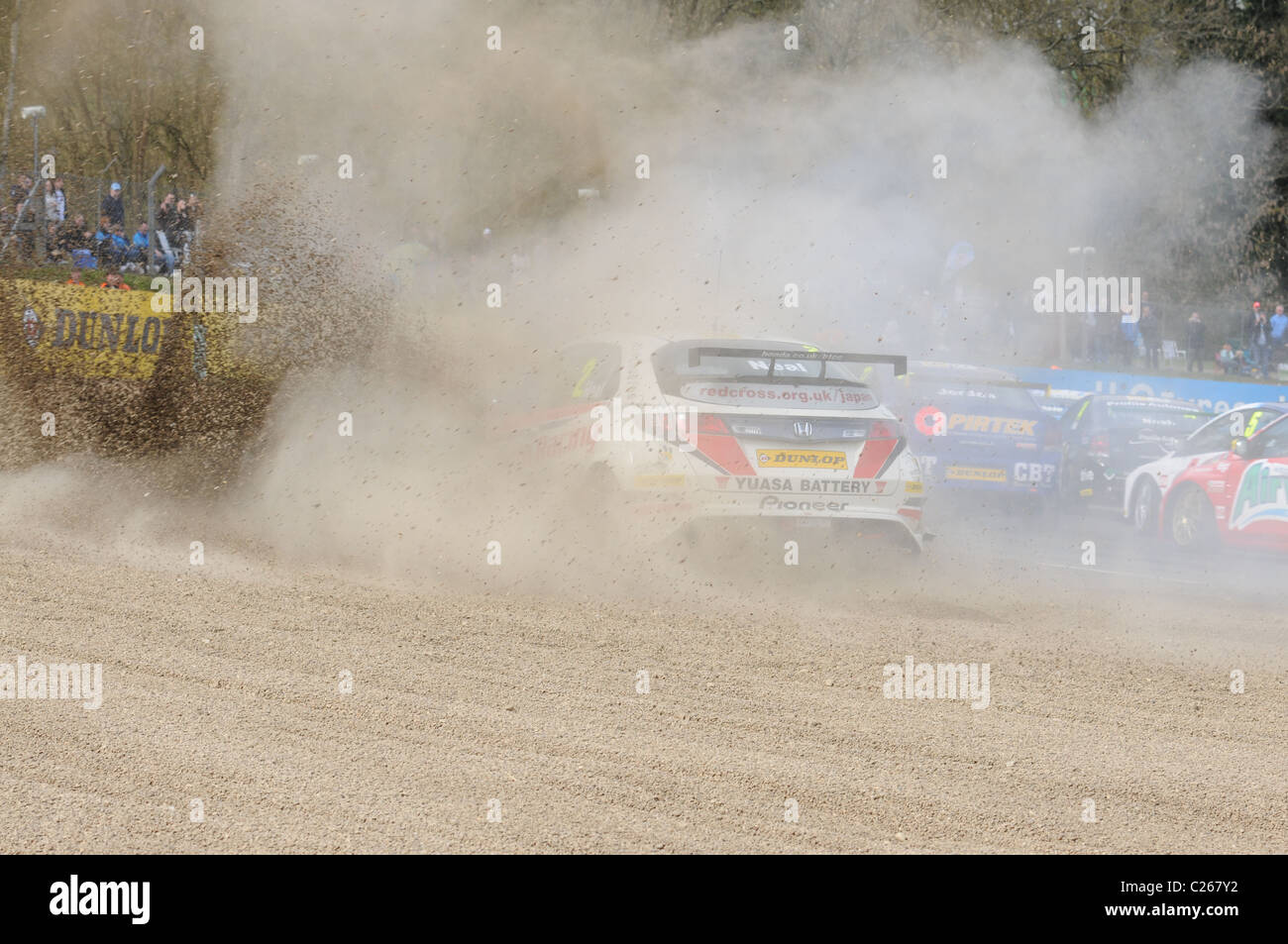 Matt Neil Spins off at BTCC Brands Hatch 2011 Stock Photo - Alamy